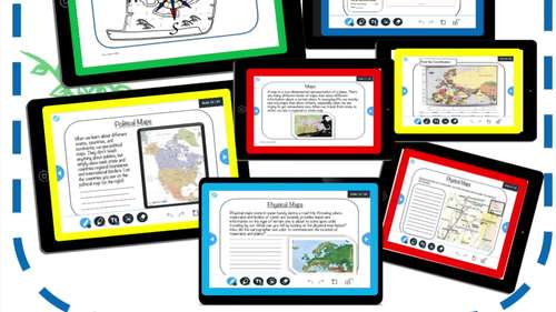 Map Skills Cardinal Directions and Spatial Reasoning Activities and Lesson