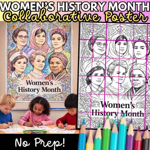 Womens History Month Collaborative Poster | Women in History Classroom ...