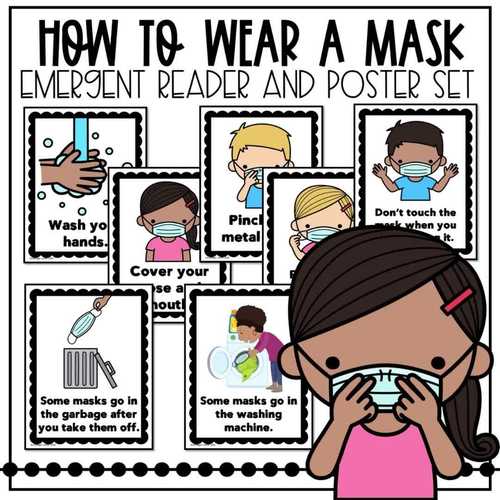 How to Wear a Mask | Editable Emergent Readers and Posters | TPT