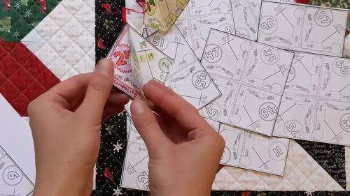 Winter Factors Ornament - Christmas Math Foldable Activity for Fourth Grade