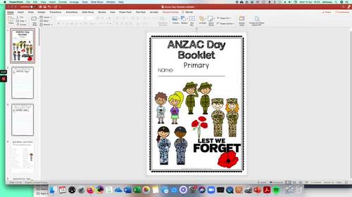 Anzac Day Activities Worksheets Packet Booklet Anzac Facts Slideshow ...