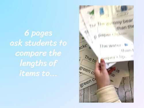 Indirect Measurement Activity_Grade 1_Savvas Topic 11 by Good-Hearted ...
