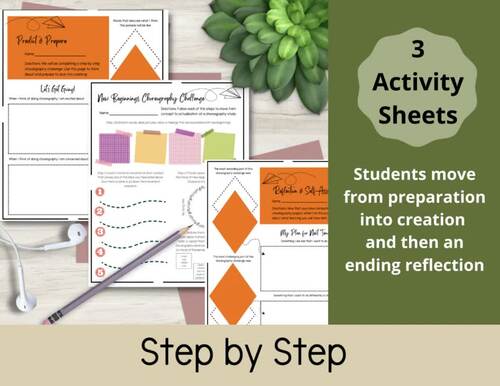 BUNDLE Set 1 of Thematic Choreography Challenge Projects High School 9-12