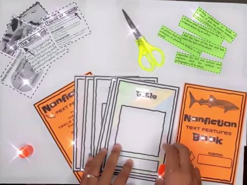 Nonfiction Text Features Book | RI.2.5 | Text Features Writing Template
