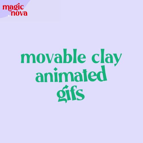 GIFs Animated Clay Elements - Numbers Clip Art by The Magic Nova