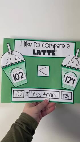Comparing Numbers Math Craft by The Teaching Diva Corner | TPT