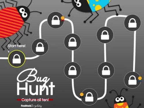 Google Slides PPT Game Template | Editable Digital Self-Checking | BUG