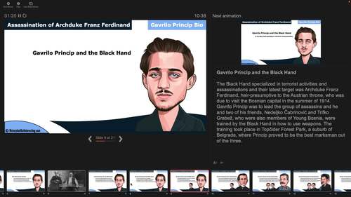 Gavrilo Princip Biography - PowerPoint Lesson with Speaker Notes