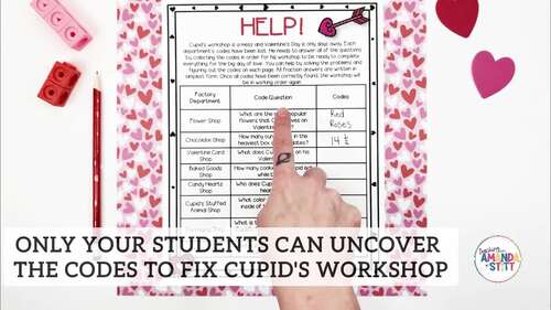 Valentine's Day Math Project: 4th Grade Valentines Math Equivalent ...