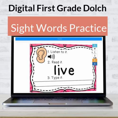 Digital Activities First Grade Sight Words Digital Task Cards | TPT