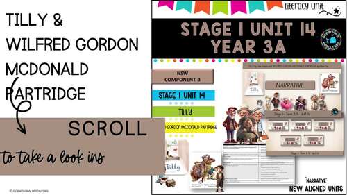 NSW DET Stage 1 English Unit 14 TILLY, WILFRED GORDON MCDONALD Component B