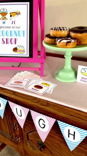 Doughnut Shop Pretend Play Printables (Donut Shop) by Confetti Crate