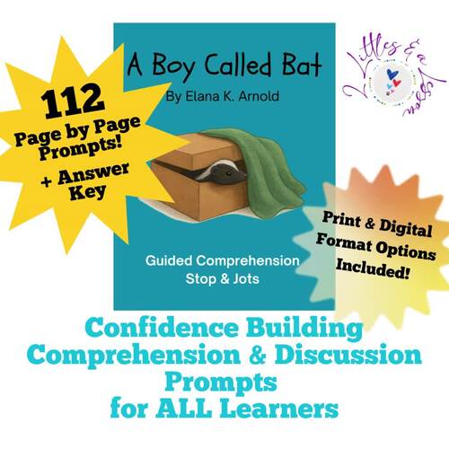 A Boy Called Bat Novel Study | Comprehension | Autism Awareness Activities