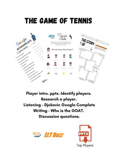 Tennis. Discussion. Listening. Djokovic. Research. Players. Sports. ELA ...