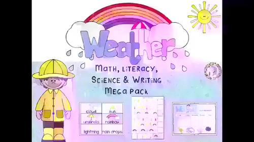 Weather Unit for Preschool and Kindergarten (Math, Science, ELA) - SPED