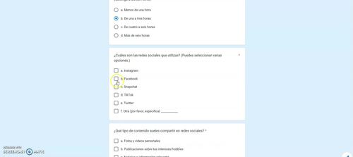 Las Redes Sociales Survey and reflection Spanish questions | TPT