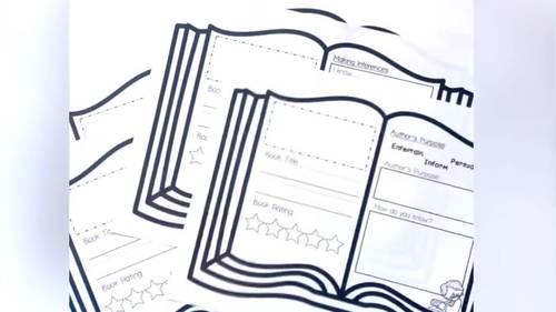 Reading Comprehension Craftivity BUNDLE 60 Book Organizers 36 Seasonal ...