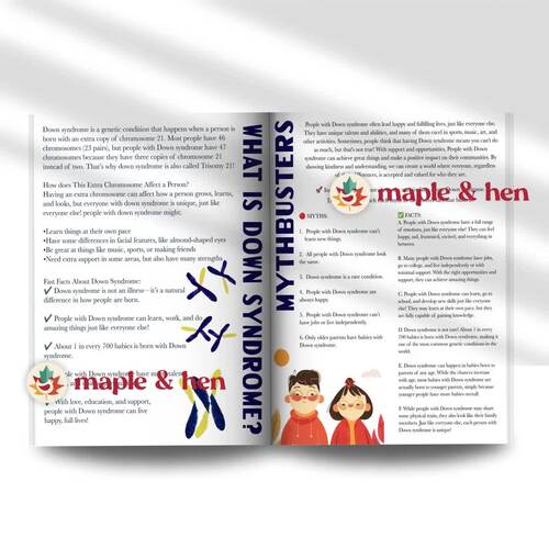 Down Syndrome Awareness Workbook | World Day Inclusion Advocacy Activities