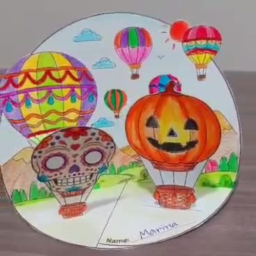 The Albuquerque Balloon Fiesta 3D Craft | Halloween & Day of the Dead ...
