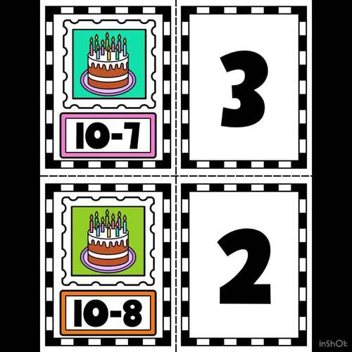 Addition and Subtraction Facts within 10 Task Cards by Serendipity Math ...