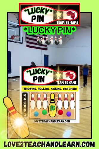 *LUCKY* PIN: Fun PE Gym SKILLS Games & Activities Throwing NO PREP ...