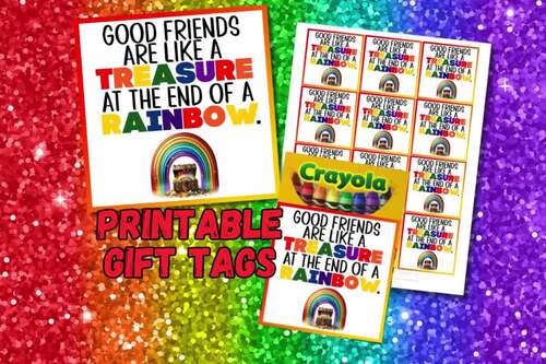 Rainbow Treasure Treat Bag Toppers – St. Patrick’s Day Printable
