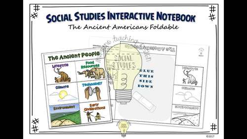 Social Studies Interactive NB Ancient Americans Foldable | TpT