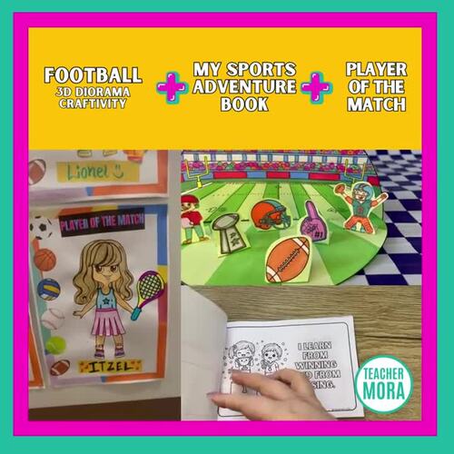 3D Football Diorama + My Sports Adventure Flipbook + Player of the ...