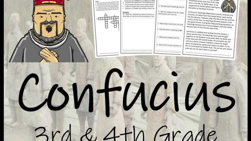 Confucius Close Reading Comprehension Activities | 3rd Grade & 4th Grade