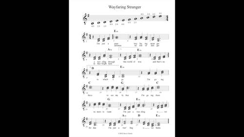 Wayfaring Stranger, Guitar Duo, Distance Learning | TPT