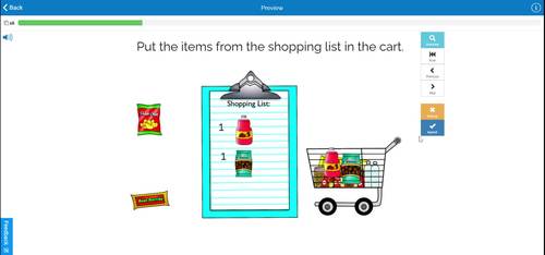 Follow a Picture Shopping List Digital Boom Cards by Life Skills Made ...