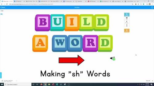 Build-a-Word "sh" Words Making Words E-Lesson-Audio-Distance Learning ...