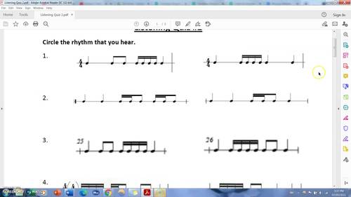 Music Theory - Listening Quiz 2 by Kreativities by Kristen | TPT
