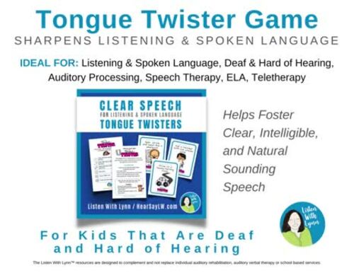 TONGUE TWISTER CHALLENGE GAME For CLEAR SPEECH DHH Hearing Loss | TPT
