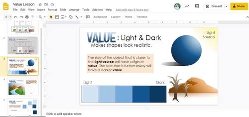 Element of Art: VALUE Lesson Bundle by Tiny Tot Talent | TPT