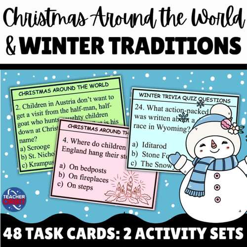 Christmas Around the World Activities Winter Trivia Holiday Reading ...