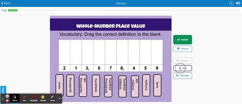 5th Grade/5.NBT.A.1 - Whole Number Place Value Boom Card Deck Activity