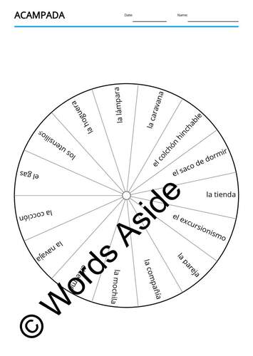 Spanish Flash Cards Vocabulary Worksheets Puzzles SpEd Speech Therapy