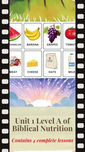 Christian Healthy Eating Nutrition Bundle | Activities | Worksheets | Lvl A