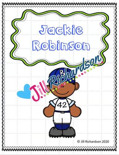 Jackie Robinson Activities Black History Month Kindergarten-2 Digital ...