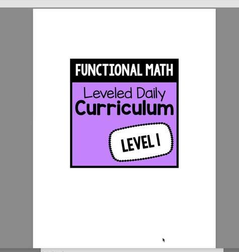 Functional Math Leveled Daily Curriculum {BUNDLE} by The Autism Helper