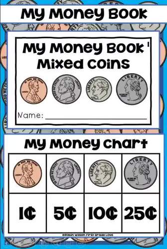 Counting Money First Grade Book Mixed Coins by Robin Wilson First Grade ...