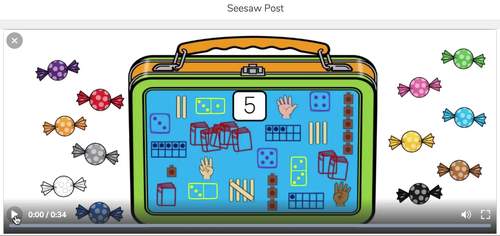 Seesaw ~ Finding ~ Lunchbox Subitizing Teen Numbers by The Happy Camper