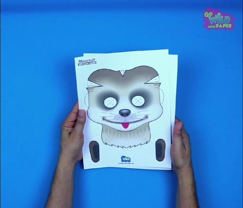 Meerkat Mask | Printable Craft Activity | African Animal Papercraft