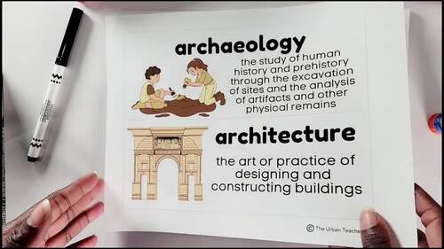 Social Studies Vocabulary Cards / Early Human and Neolithic Revolution ...