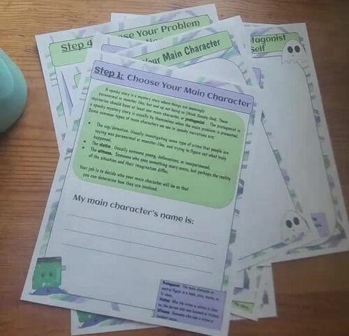 Fiction Writing | My Spooky Mystery Story Independent Student Packet Gr ...