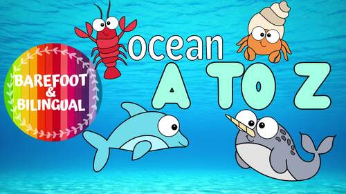 Ocean Clipart A to Z - Ocean Beginning Sounds Clipart | TPT