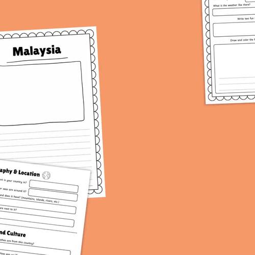 Southeast Asia Country Research Project Bundle 10 Countries Geography ...