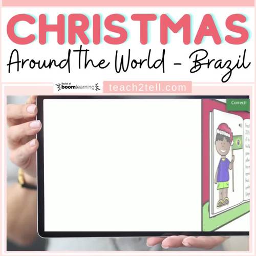 Christmas in Brazil Reading Comprehension Digital Activities Boom Cards ...