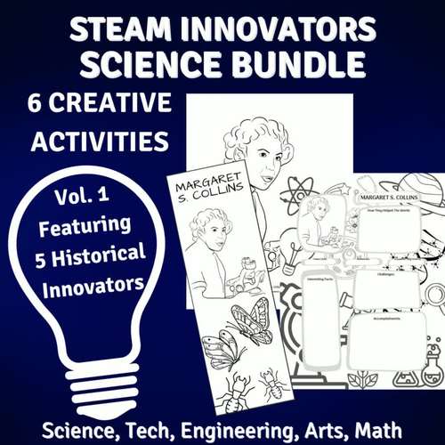 STEM / STEAM Science Innovators vol. 1 Bundle Creative Biography Activities